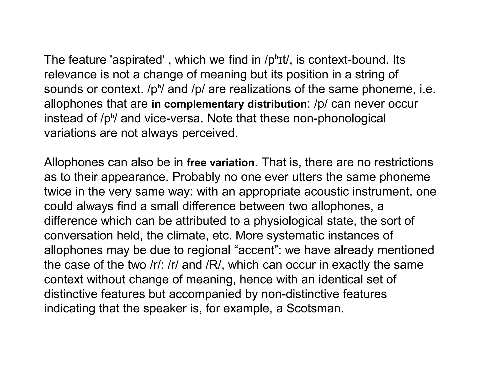 Phonemes and allophones | PPTX