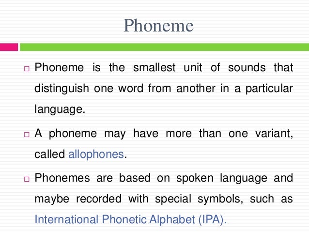 Phonemes: The Phonological Units of Language