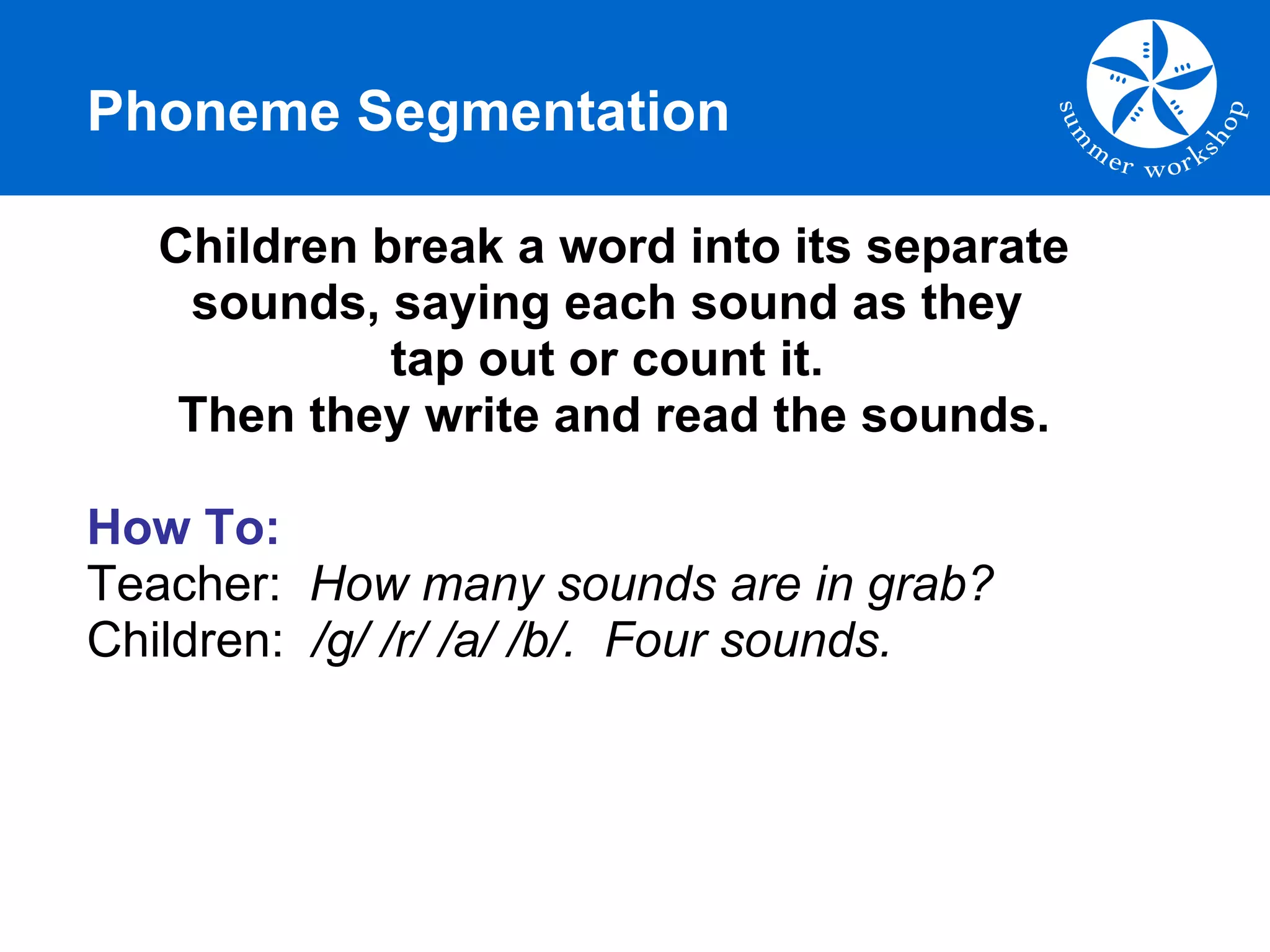 Phonemic Awareness | PPT