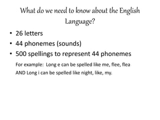 Phonemic awareness and the emerging reader ppt(1) | PPTX