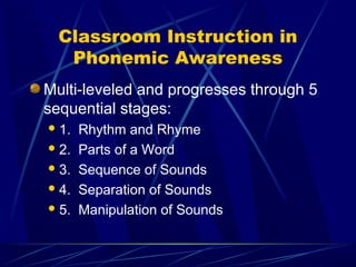 Phonemic awareness = Literacy success | PPT