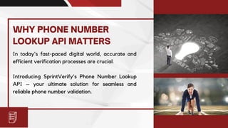 Phone Number Lookup API by SprintVerify.pdf