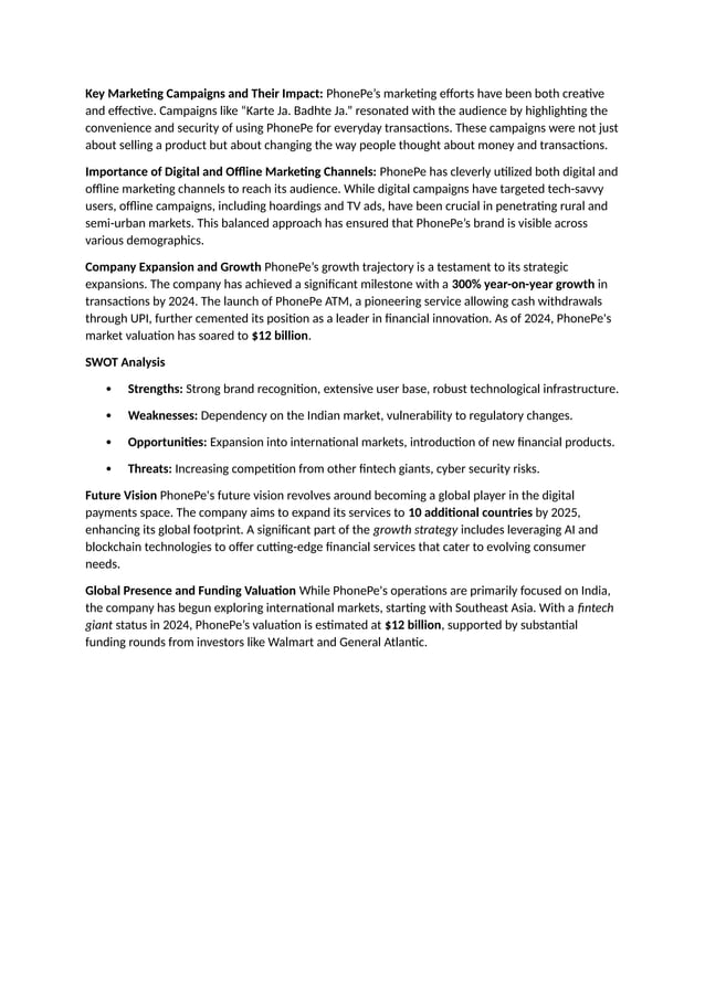 PhonePe Case Study: A Deep Dive into PhonePe’s Growth Strategy for the 2024 Fintech Giant | DOCX ...
