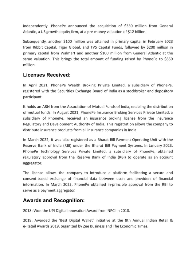 PhonePe's Success Story: Revenue, Awards, and Innovations in 2023.pdf