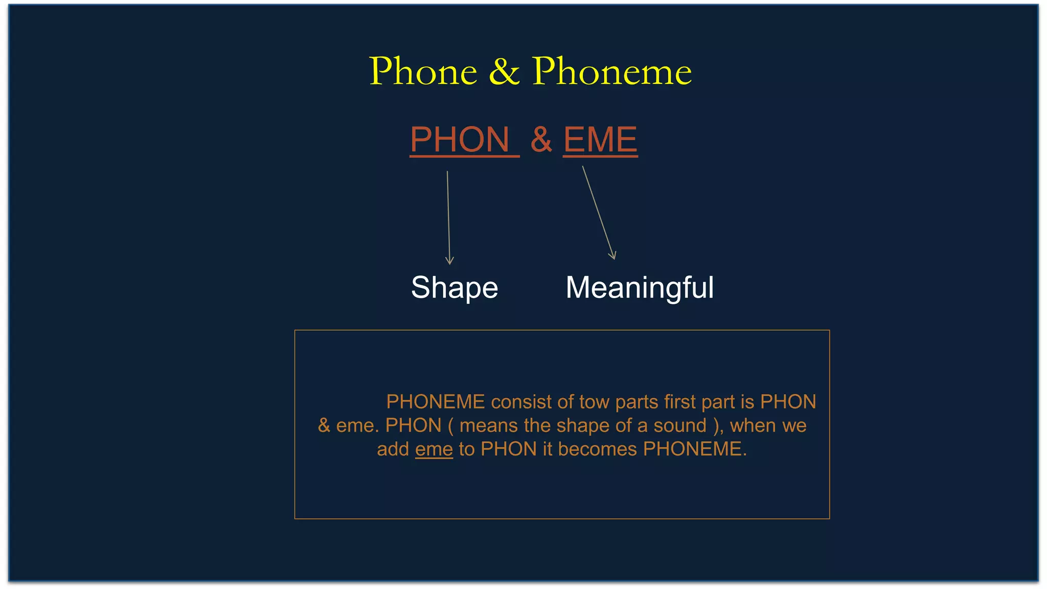 Phone, phoneme and allophone | PPTX