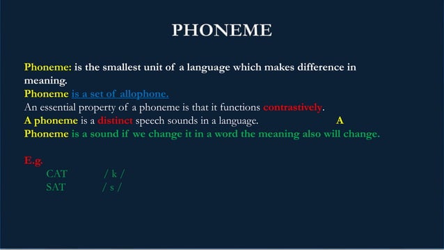 Phone, phoneme and allophone | PPTX | Smartphones | Consumer Electronics