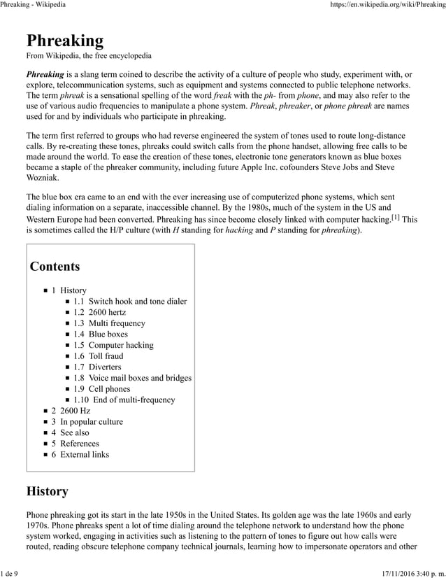 Phone phreaking | PDF | Technology & Computing