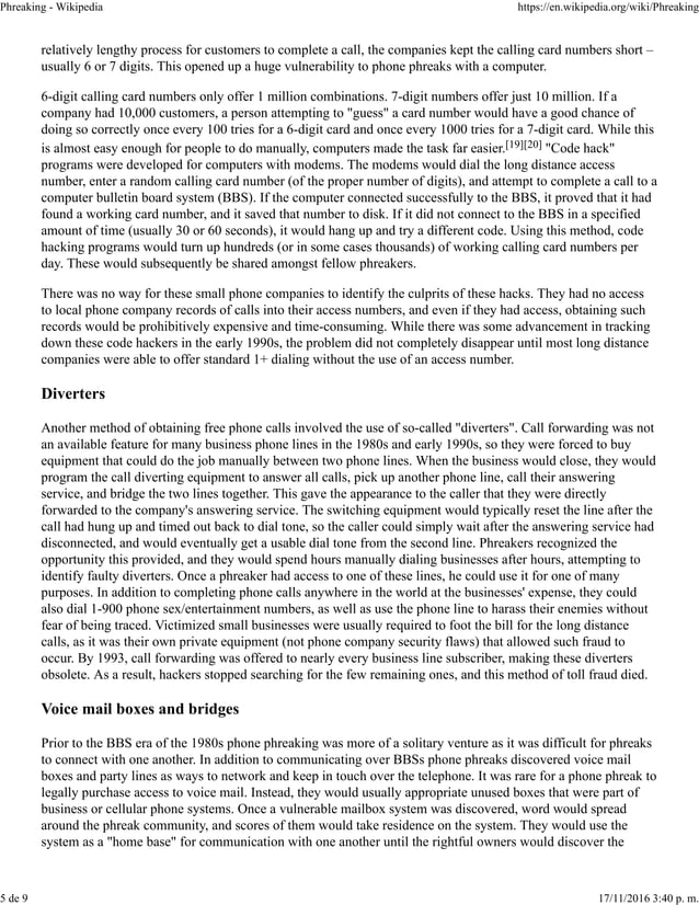 Phone phreaking | PDF | Technology & Computing