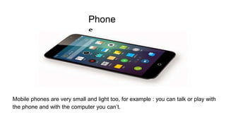 Phones vs computers | PPTX