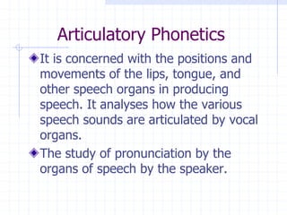 Phonetic and Phonology with images | PPTX