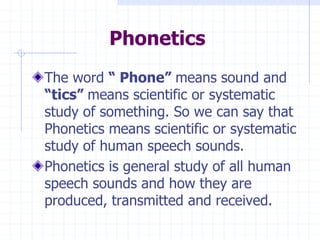 Phonetic and Phonology with images | PPT