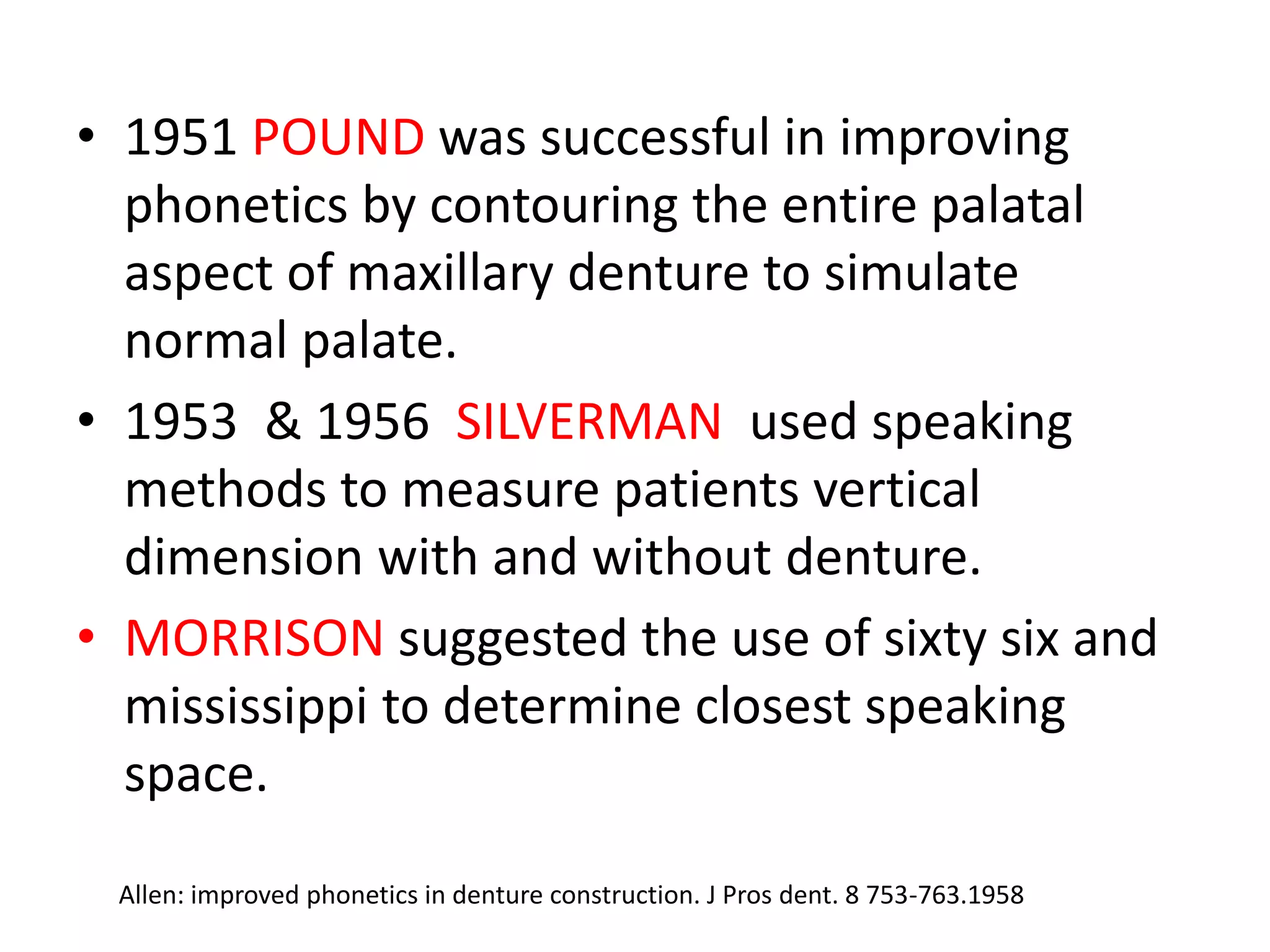 Phonetic in complete denture | PPTX