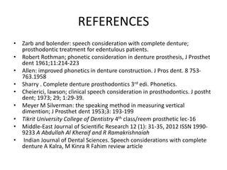 Phonetic in complete denture | PPTX