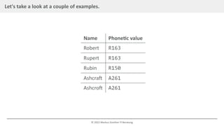 Phonetic Matching with Apache Solr | PPT
