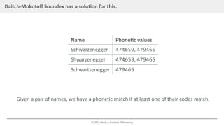 Phonetic Matching with Apache Solr | PPT