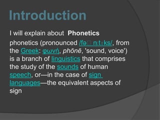 Phonetics | PPTX