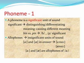 Phonetics (phonology) | PPTX