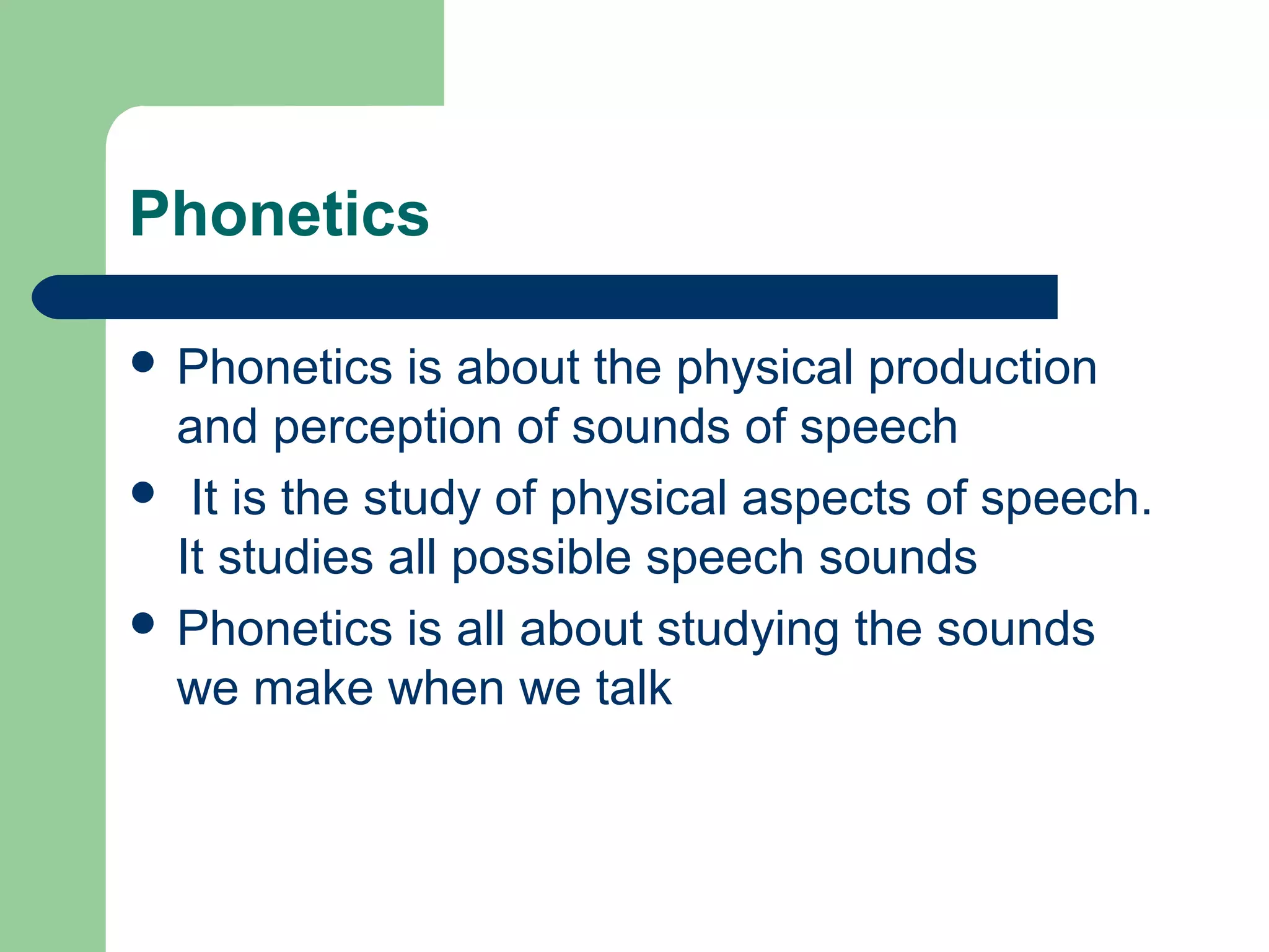 Phonetics | PPT