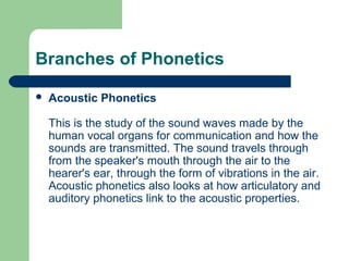 Phonetics | PPT