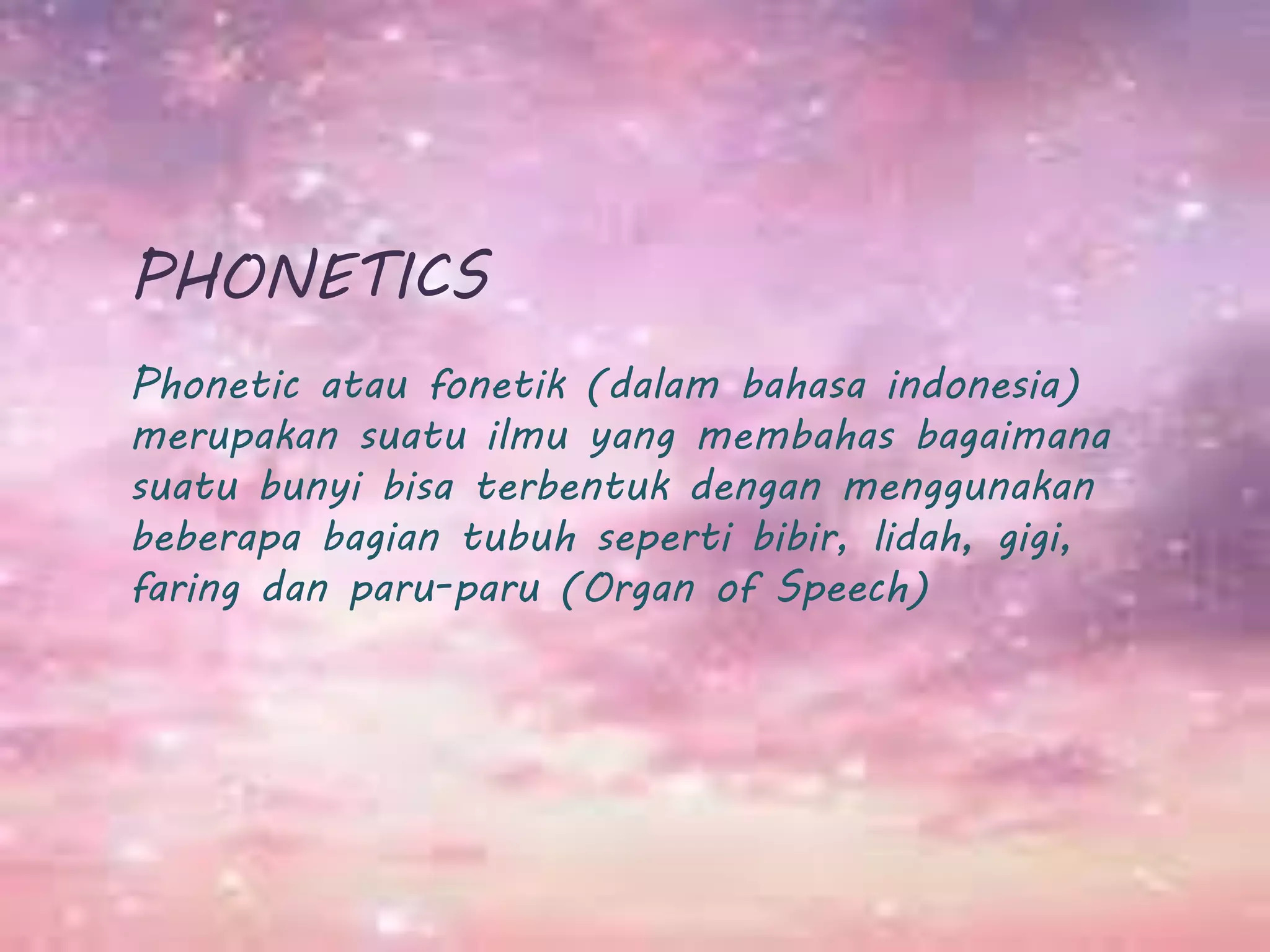 Phonetics | PPT