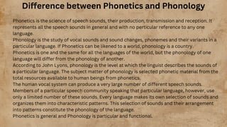 Simple introduction of phonetics and phonology. | PPT