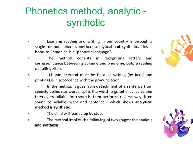 Phonetics-Analytic-Synthetic Method | PPT