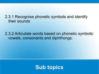 Phonetics lecturer's lesson plan | PPT