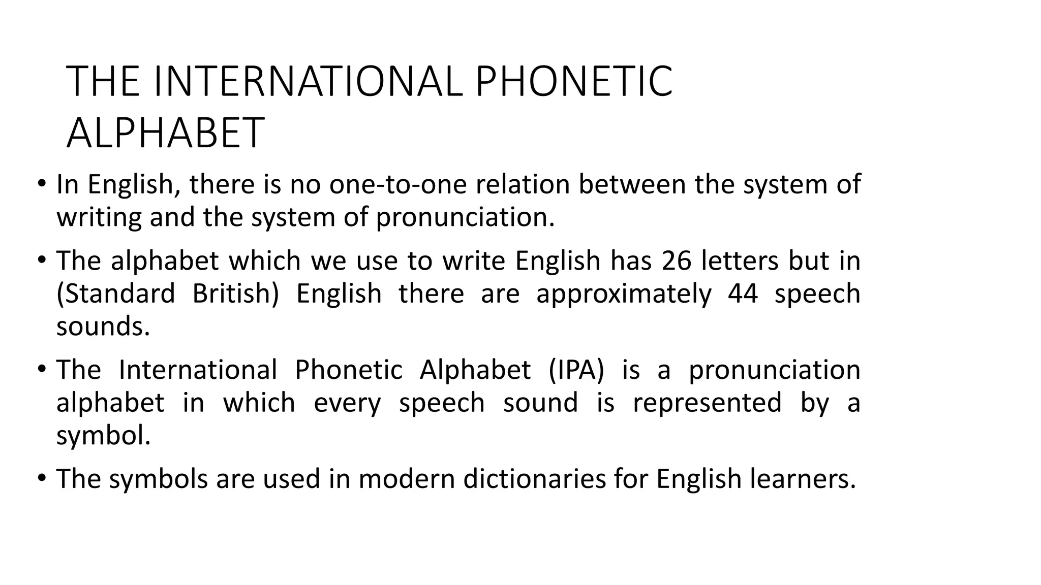 Phonetics lesson 1 - general introduction | PPTX