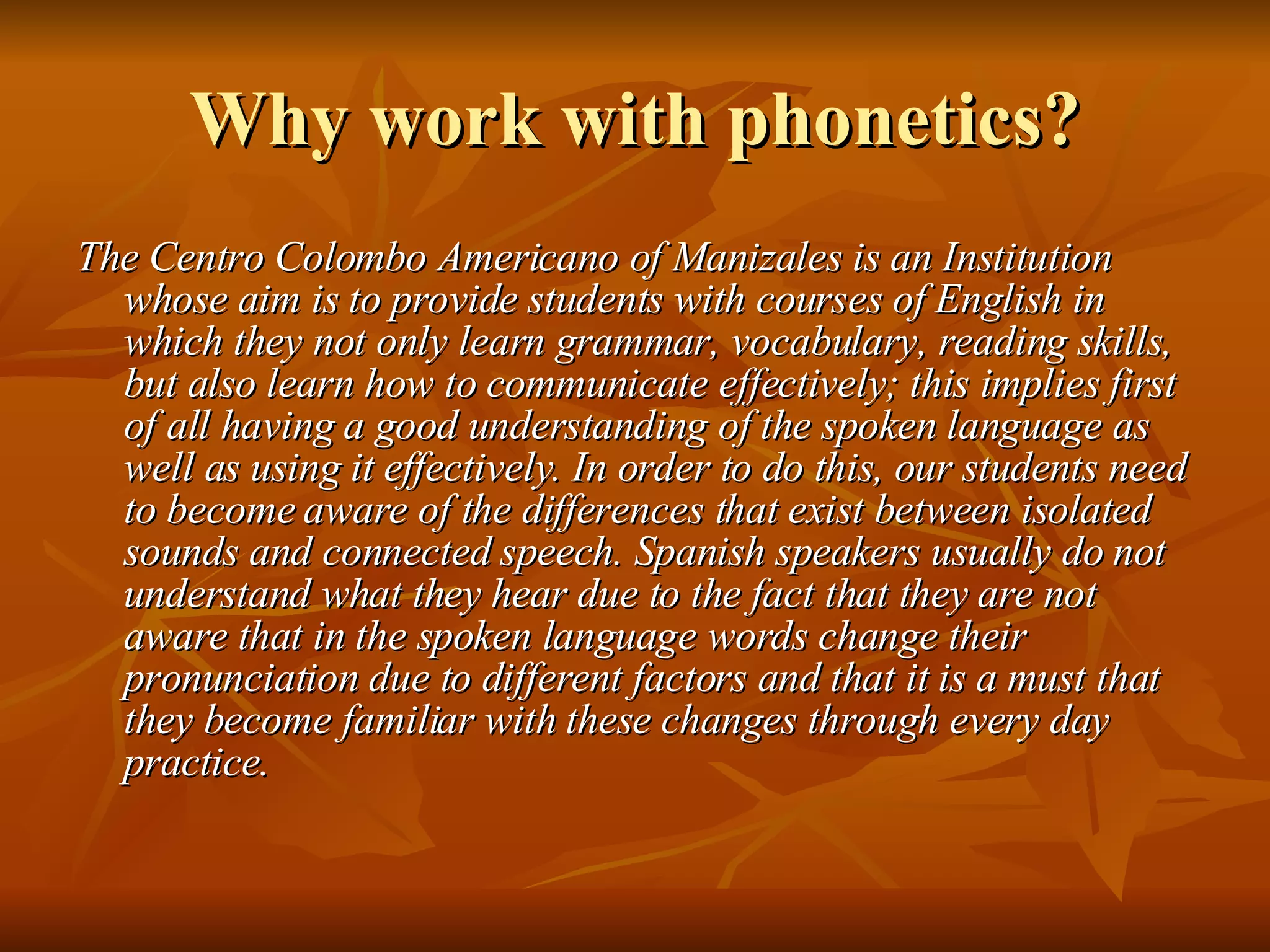Phonetics Workshops | PPT