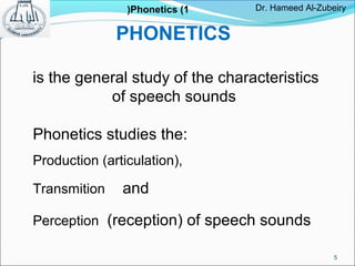 Introduction: Phonetics 1 | PPT