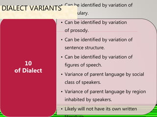 Phonetics: Varieties of English Language | PPTX | Technology & Computing