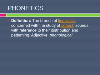 Phonetics and phonology | PPTX | Science