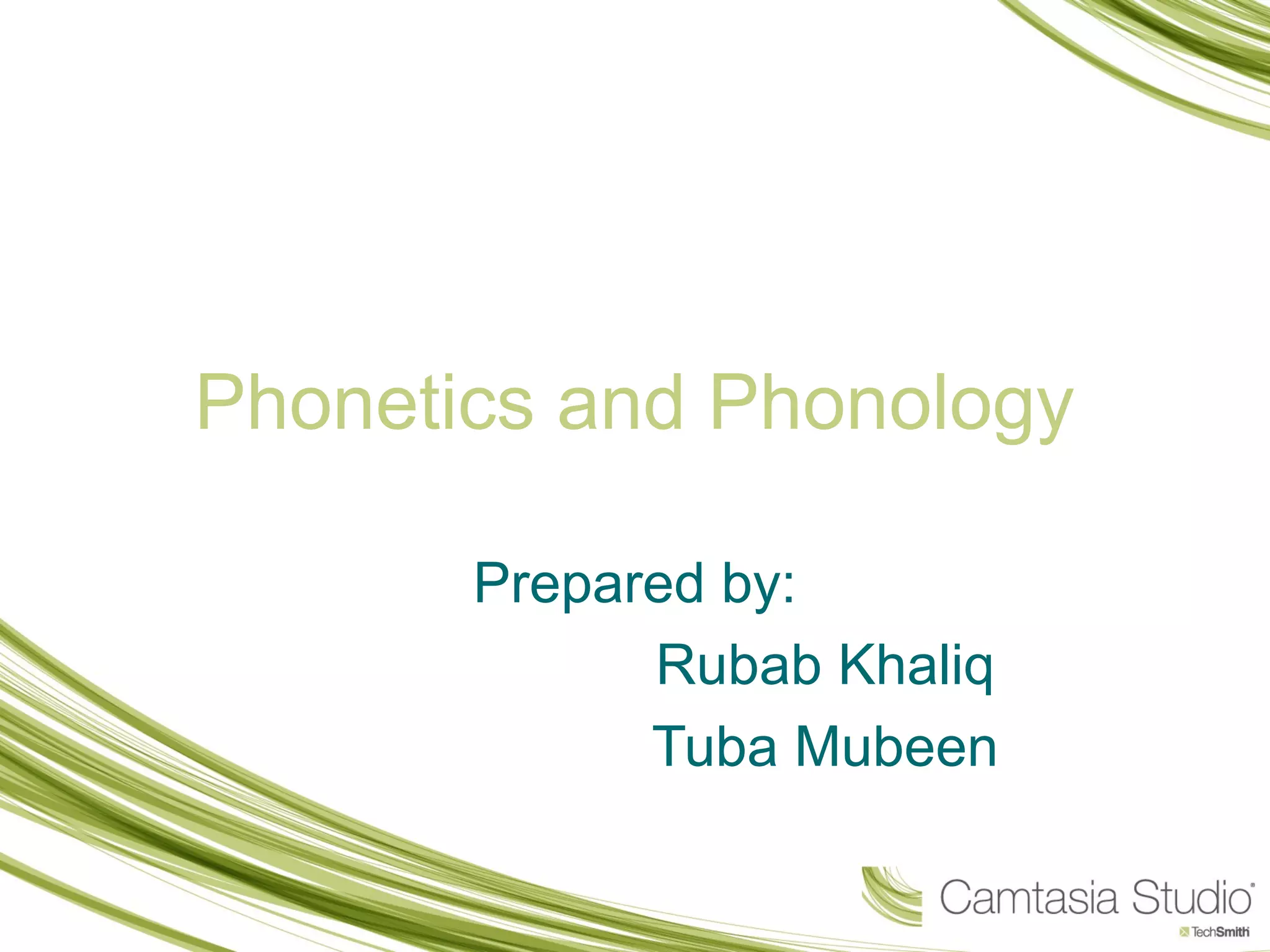 Phonetics and phonology | PPT