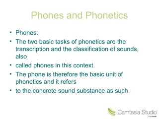 Phonetics and phonology | PPT