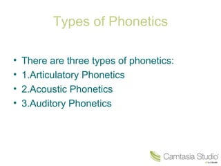 Phonetics and phonology | PPT