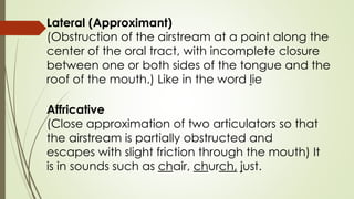 Sounds articulation process | PPTX