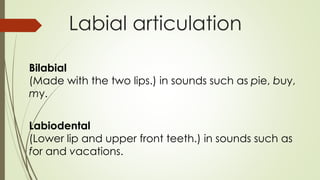 Sounds articulation process | PPTX