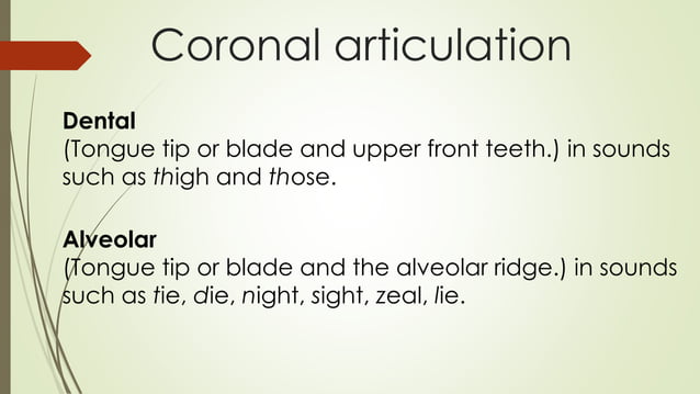 Sounds articulation process | PPT
