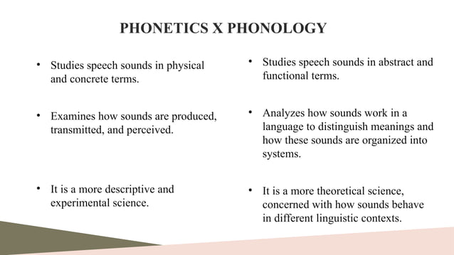 An Introduction to Phonetics and Phonology | PPTX