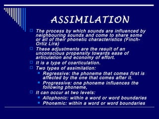 Phonetics and phonology ii aspects of connected speech | PPT