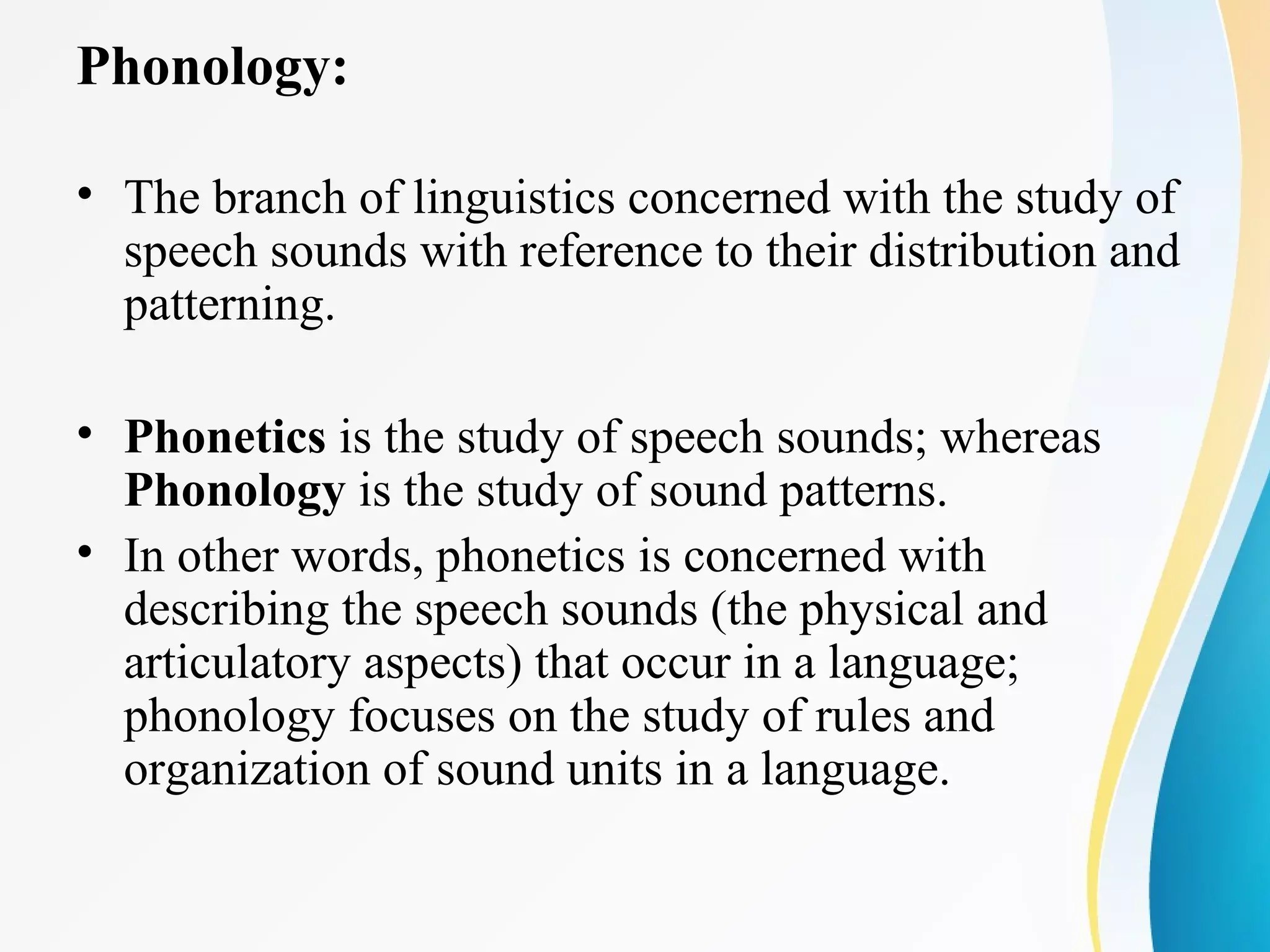 Phonetics and phonology junaid shahid | PPT
