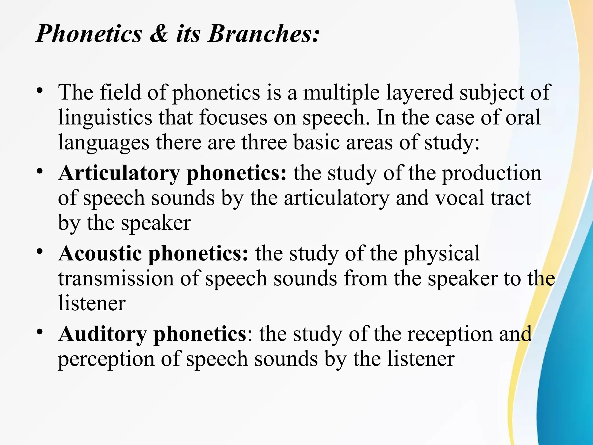 Phonetics and phonology junaid shahid | PPT