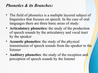 Phonetics and phonology junaid shahid | PPT