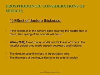 Phonetics in complete denture/certified fixed orthodontic courses by ...