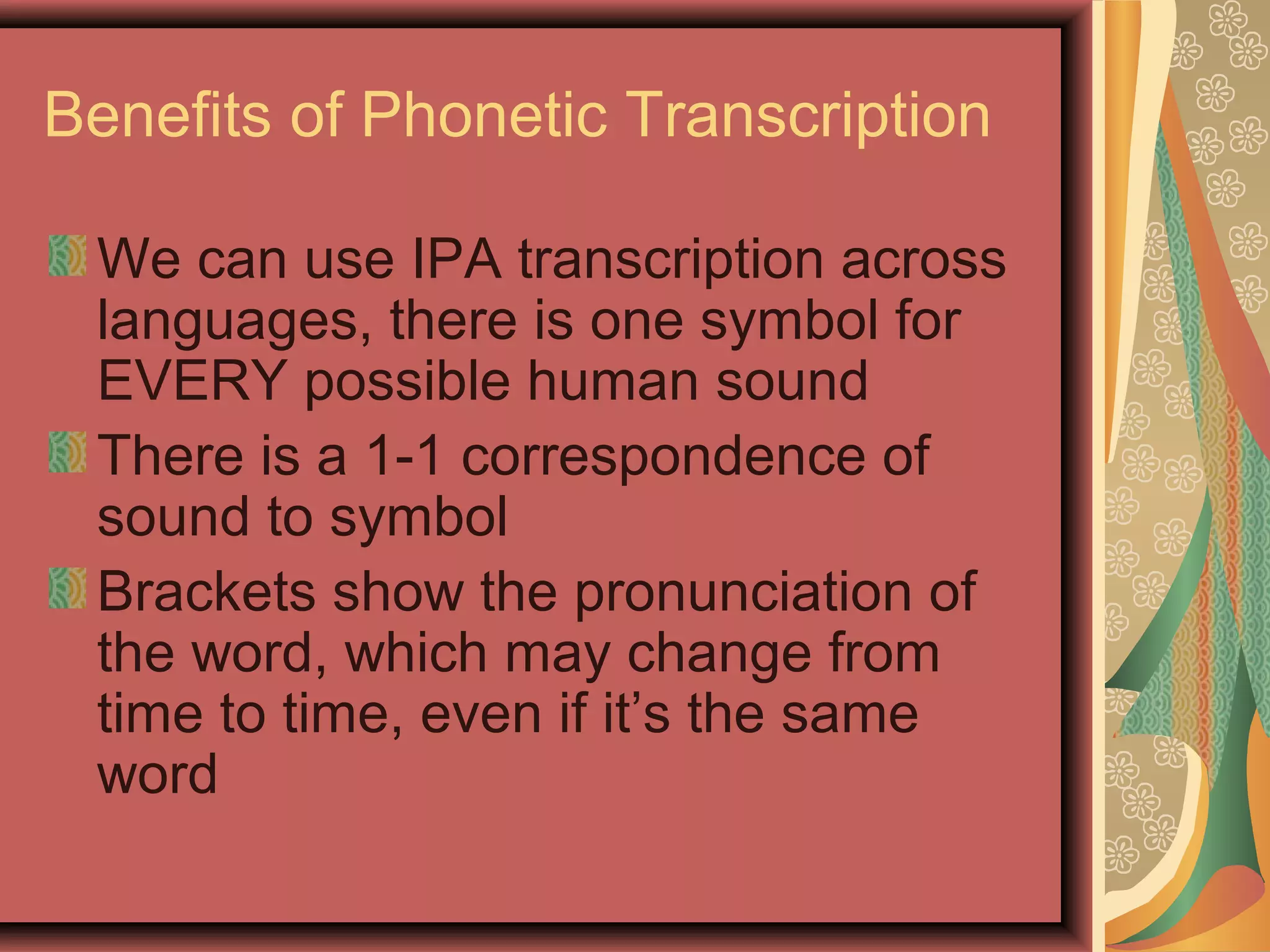 Phonetics intro ppt | PPT