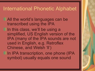 Phonetics intro ppt | PPT