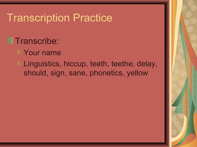 Phonetics intro ppt | PPT