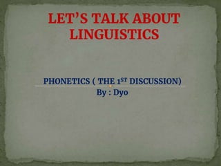 PHONETICS IS UNIQUE | PPTX