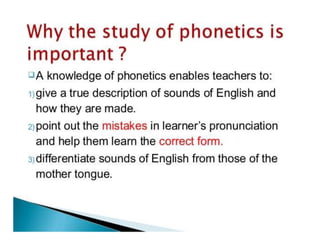 Phonetics & organs of speech | PPTX