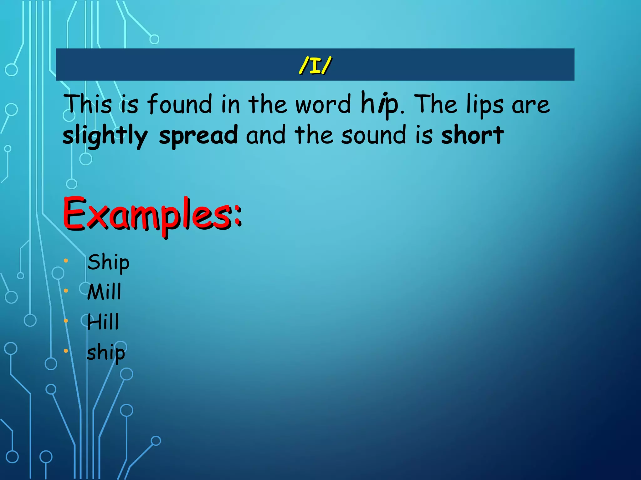 Phonetic sounds i | PPT